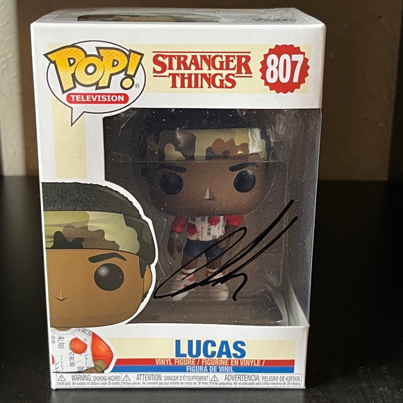 Art | Stranger Things Lucas Popsigned | Poshmark